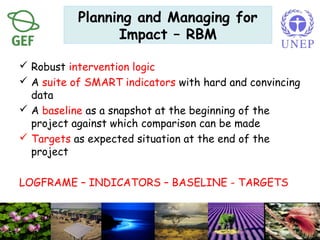 Log Frames and Indicators for Result Based Management (IWC5 ...