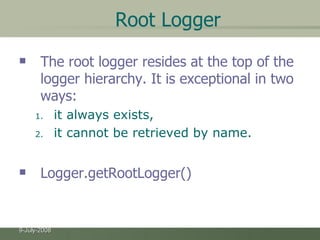 Log4j Logging Mechanism | PPT