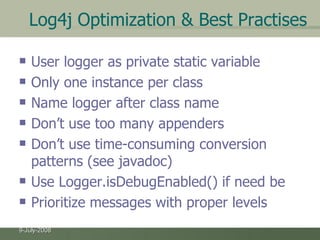 Log4j Logging Mechanism | PPT