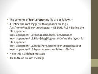 Log4j is a reliable, fast and flexible | PPT