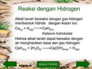 Logam alkali tanah | PPTX
