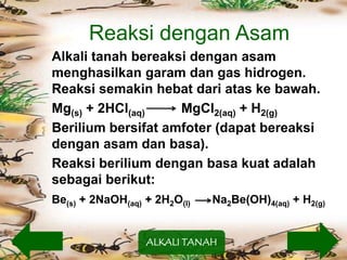 Logam alkali tanah | PPTX