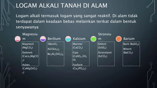 Logam alkali tanah | PPTX