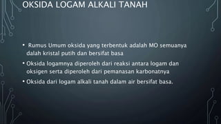 Logam alkali tanah | PPTX