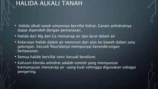 Logam alkali tanah | PPTX