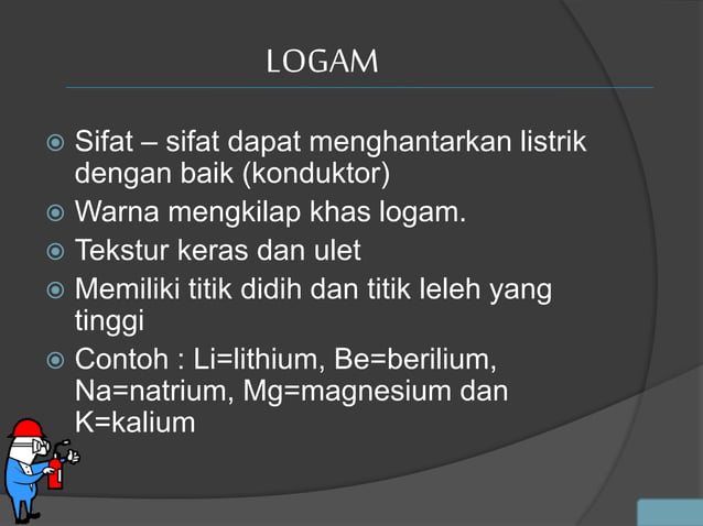Kimia : Logam dan non logam | PPTX