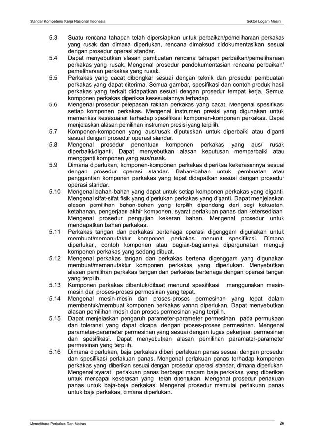 Logam mesin maintenance and diagnostic mechanical 2 (14) | DOC