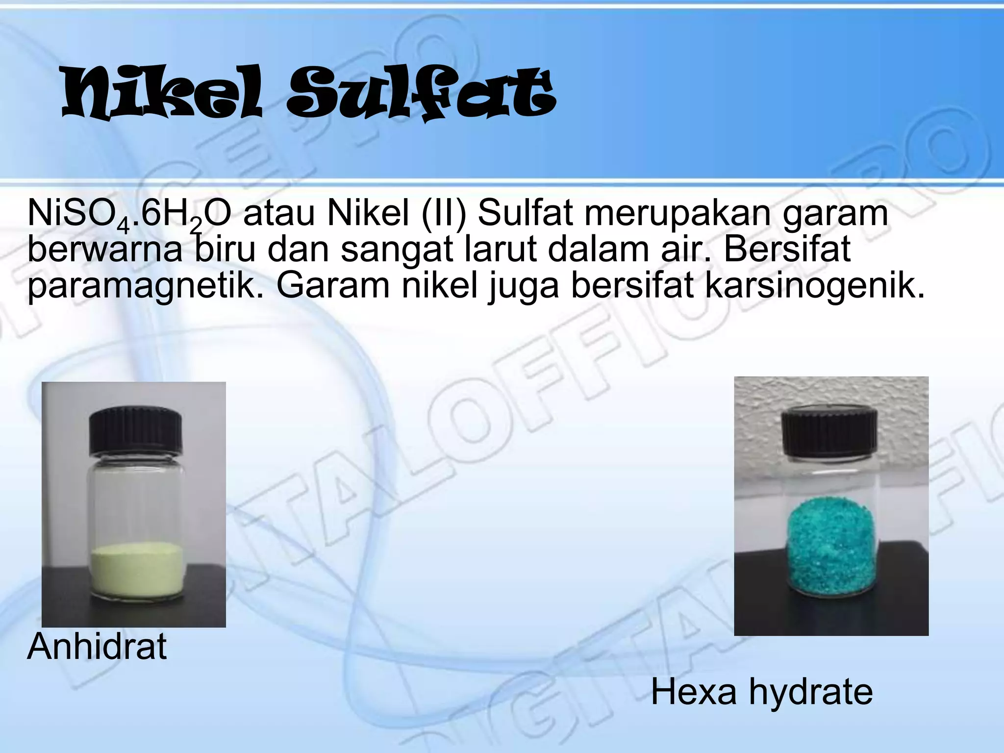 Logam nikel | PPTX