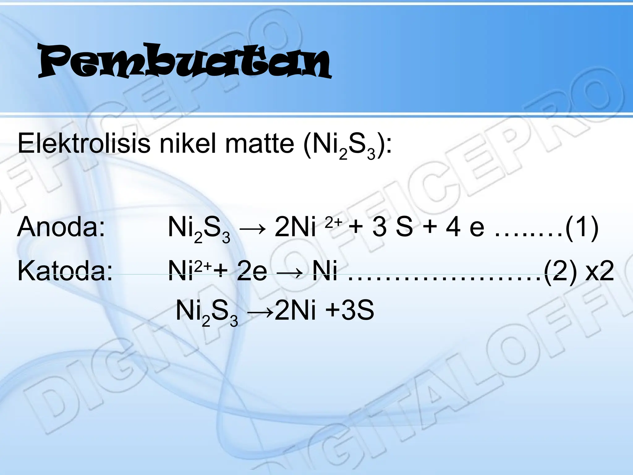 Logam Nikel, sifat kimia fisika beserta persenyawaannya | PPTX