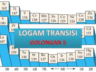 Logam transisi golongan 5 | PPTX