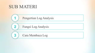 Log analisis | PPTX