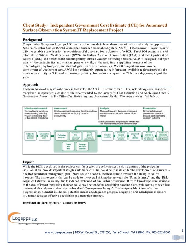 Automated Surface Observation System Independent Government Cost ...