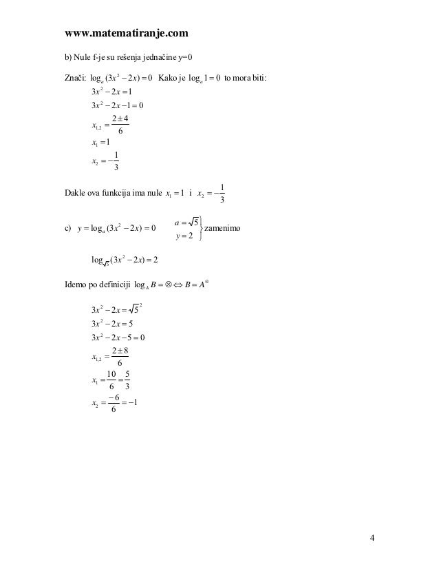 Logaritamska funkcija