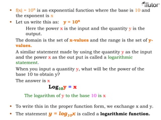 Logarithm | PPTX