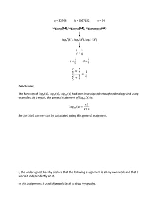 Logarithm Bases IA | PDF