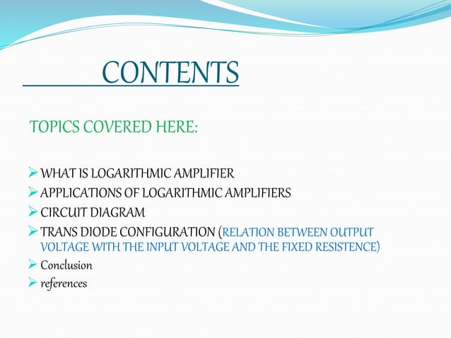 logarithmic amplifiers.pptx | Consumer Electronics | Technology & Computing