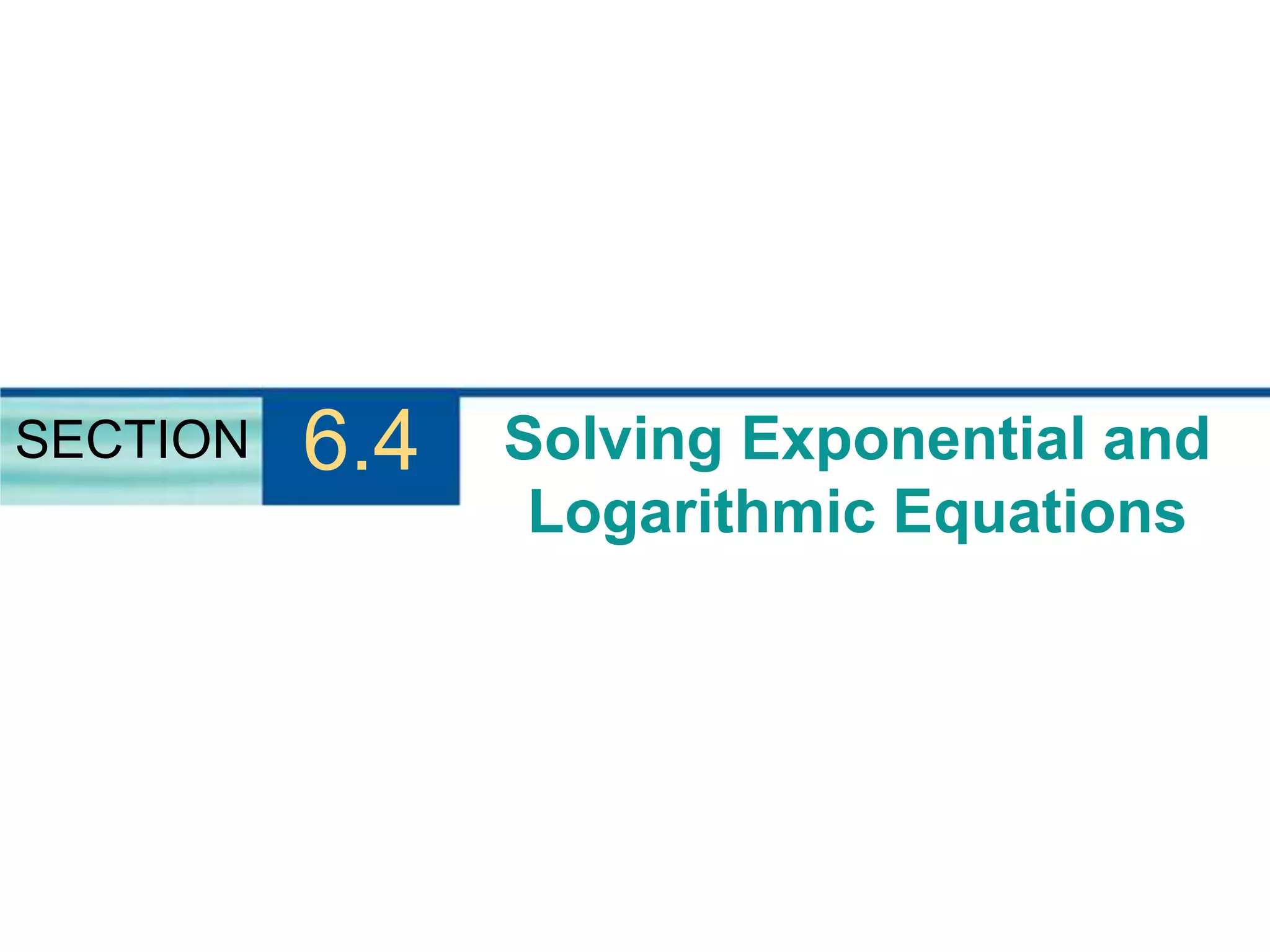 Logarithmic And Exponential Functions Ppt
