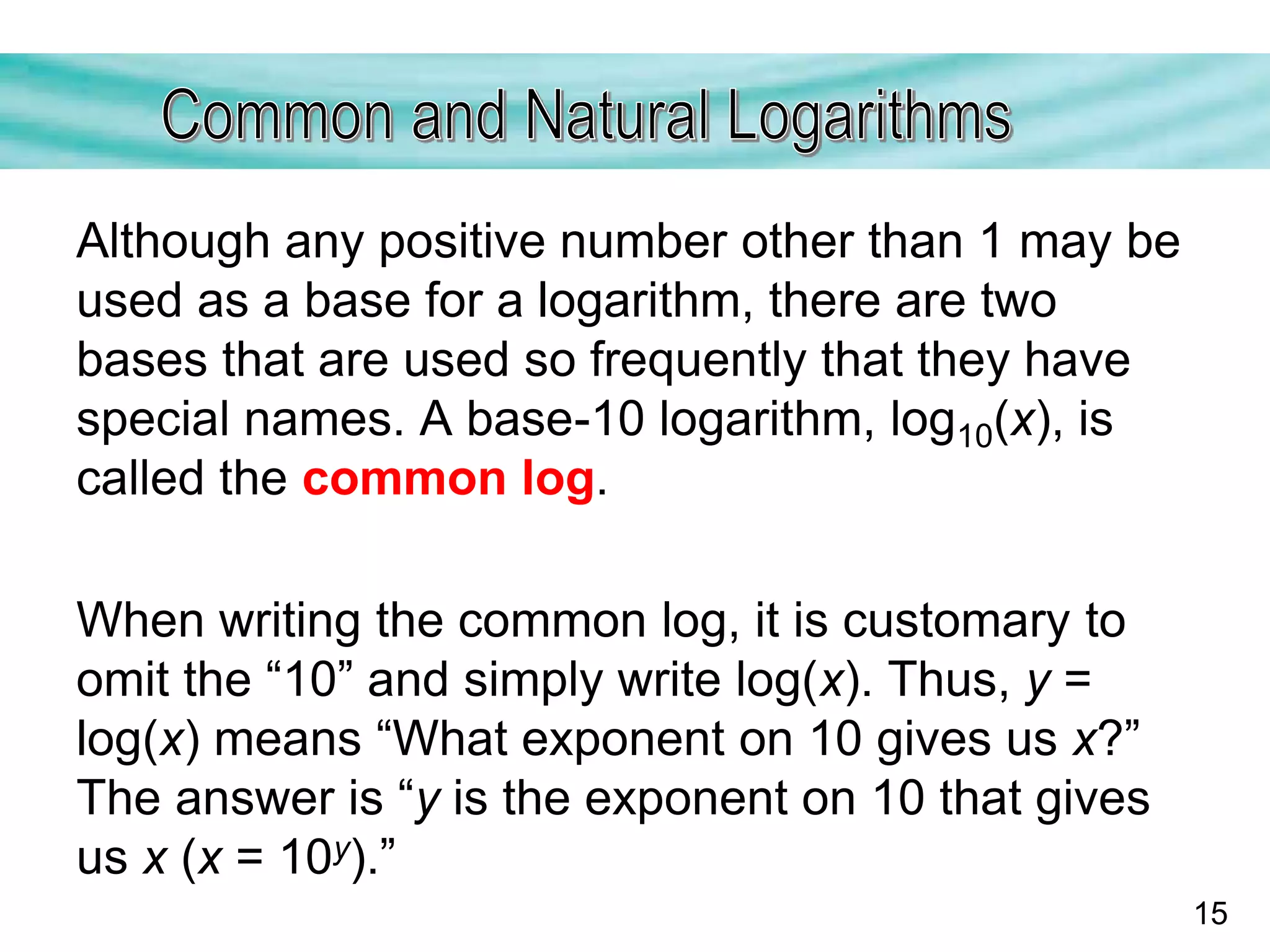 LOGARITHMIC AND EXPONENTIAL FUNCTIONS.ppt