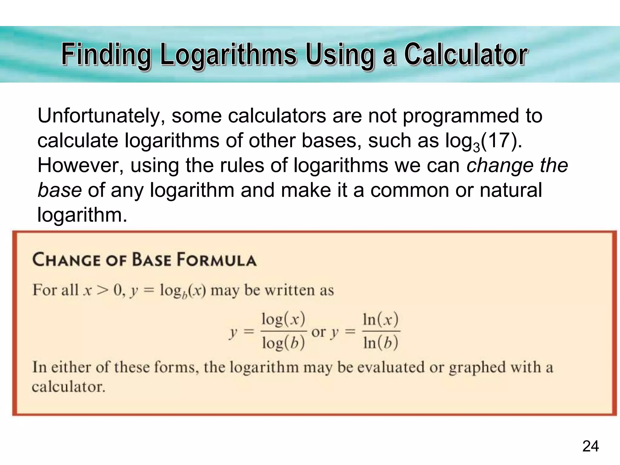 LOGARITHMIC AND EXPONENTIAL FUNCTIONS.ppt