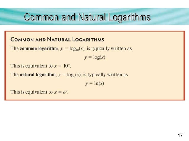 LOGARITHMIC AND EXPONENTIAL FUNCTIONS.ppt
