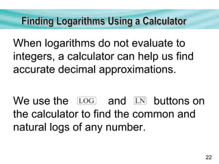 LOGARITHMIC AND EXPONENTIAL FUNCTIONS.ppt