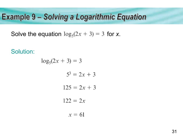 LOGARITHMIC AND EXPONENTIAL FUNCTIONS.ppt