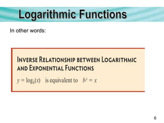 LOGARITHMIC AND EXPONENTIAL FUNCTIONS.ppt