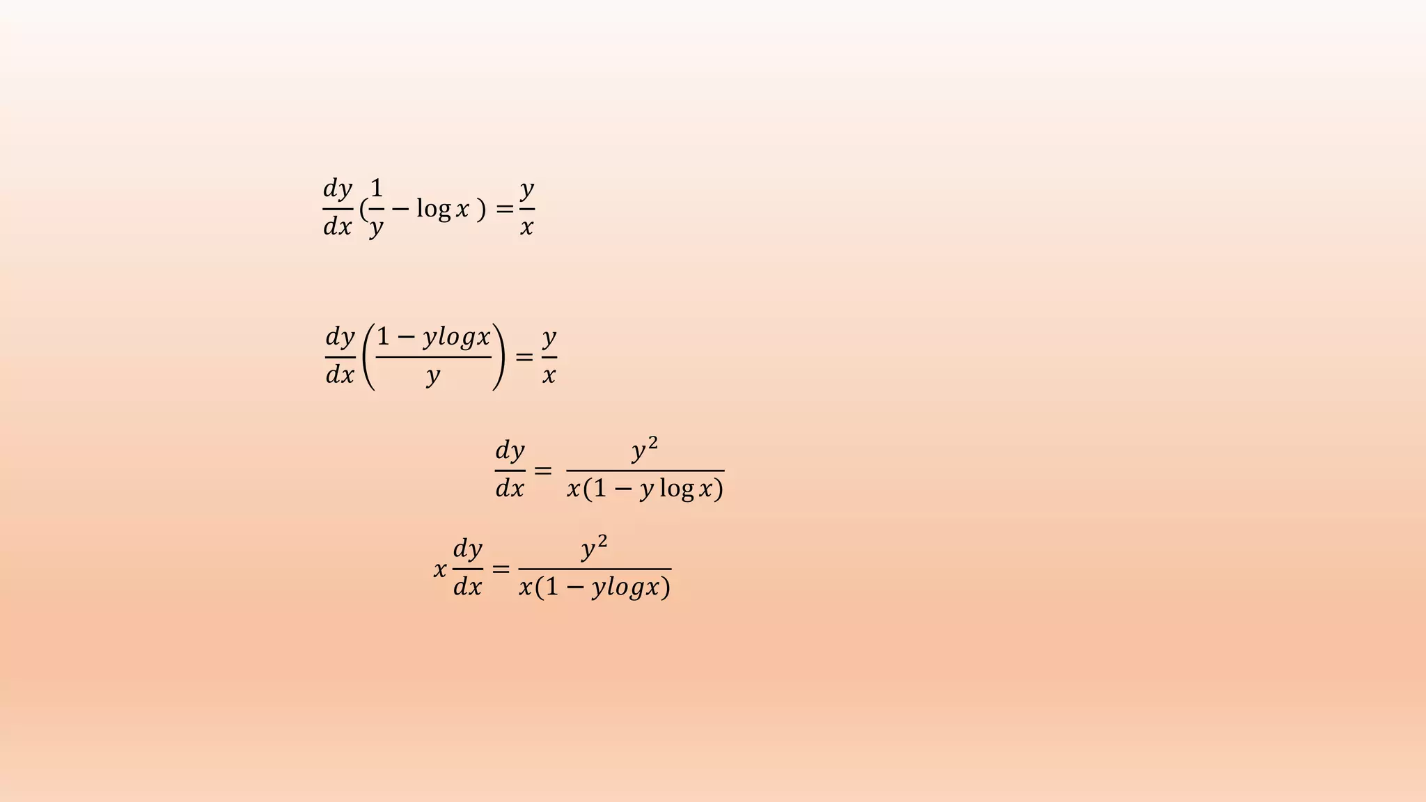 Logarithmic differentiation | PPTX