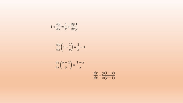 Logarithmic differentiation | PPTX | Physics | Science