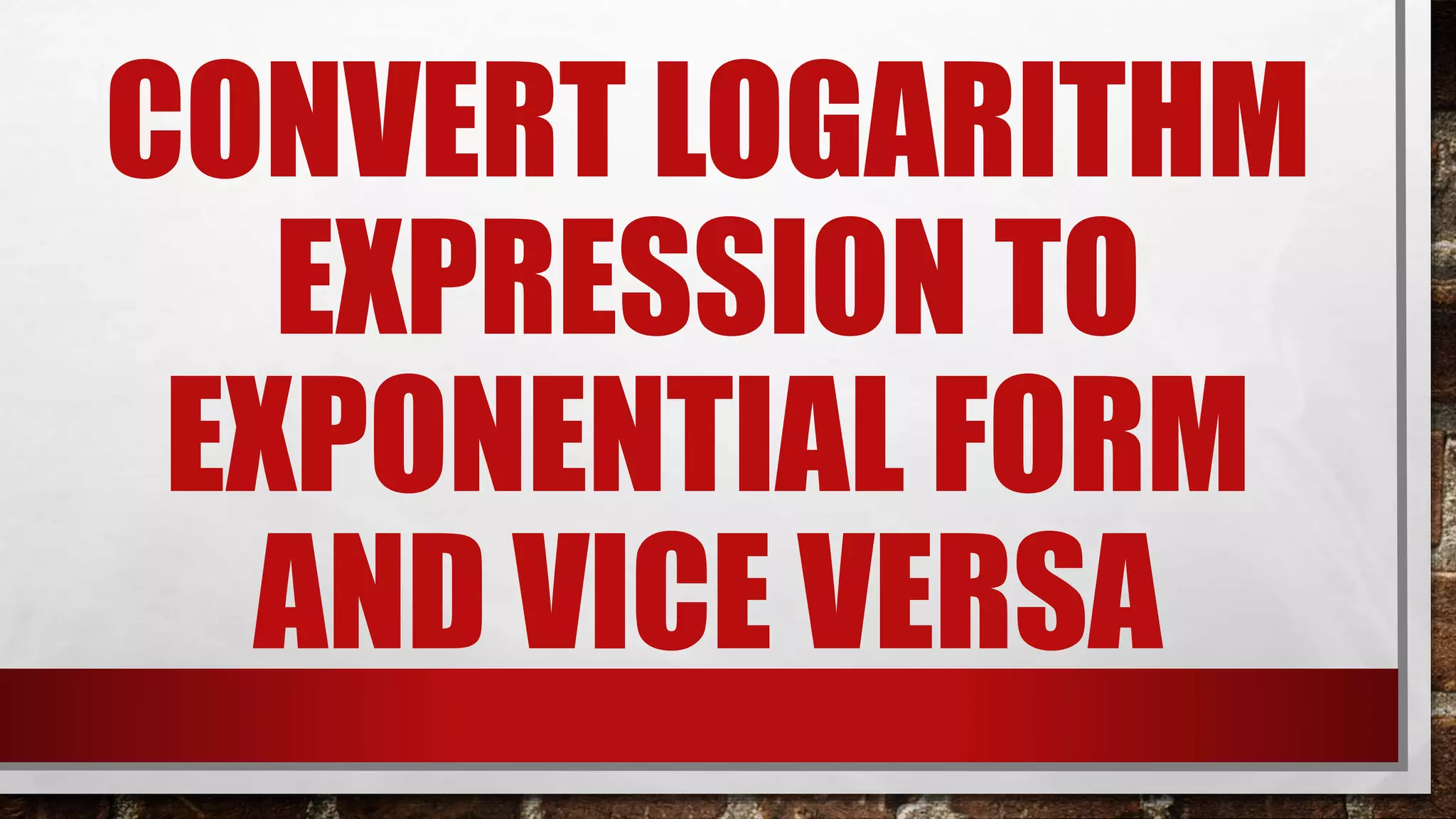 Logarithmic Functionpptx 2765