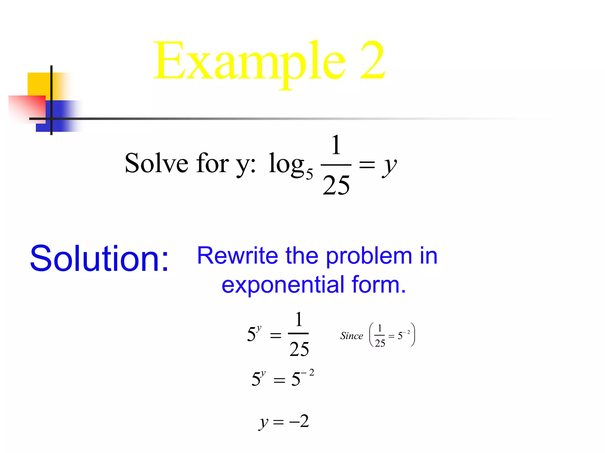 Logarithmic function, equation and inequality | PPSX
