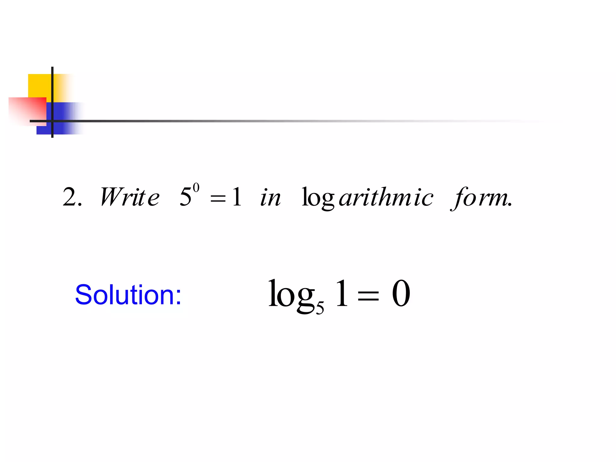 Logarithmic function, equation and inequality | PPSX