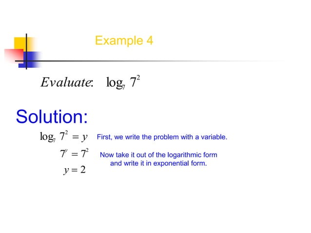 Logarithmic Function Equation And Inequality Ppsx