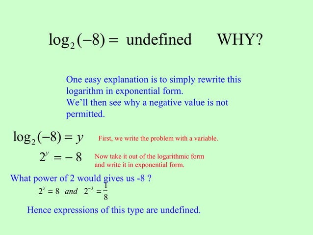 Logarithmic Functions | PPT | Physics | Science