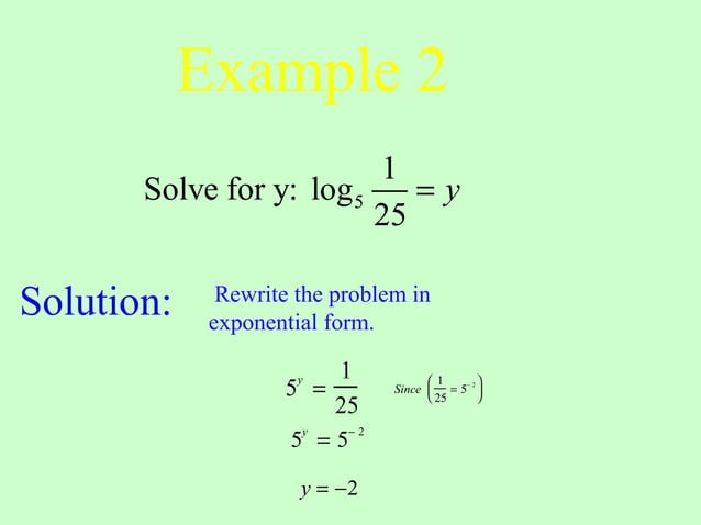 Logarithmic Functions | PPT | Physics | Science
