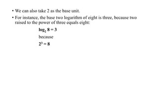 LOGARITHM New .pptx | Physics | Science
