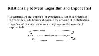LOGARITHM New .pptx | Physics | Science