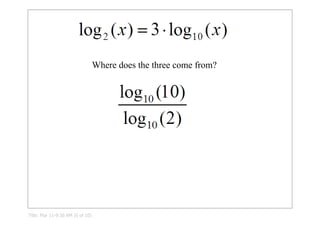 Logarithms | PPT