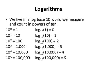 Logarithms and Young's Modulus Revision | PPTX