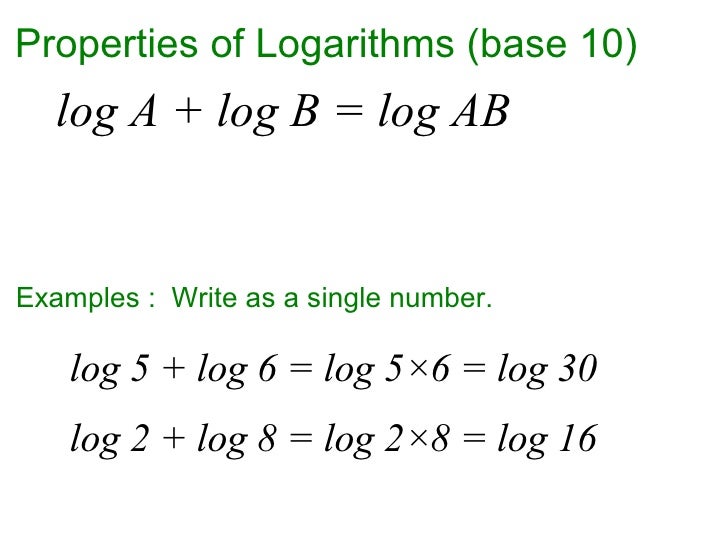 Logarithms