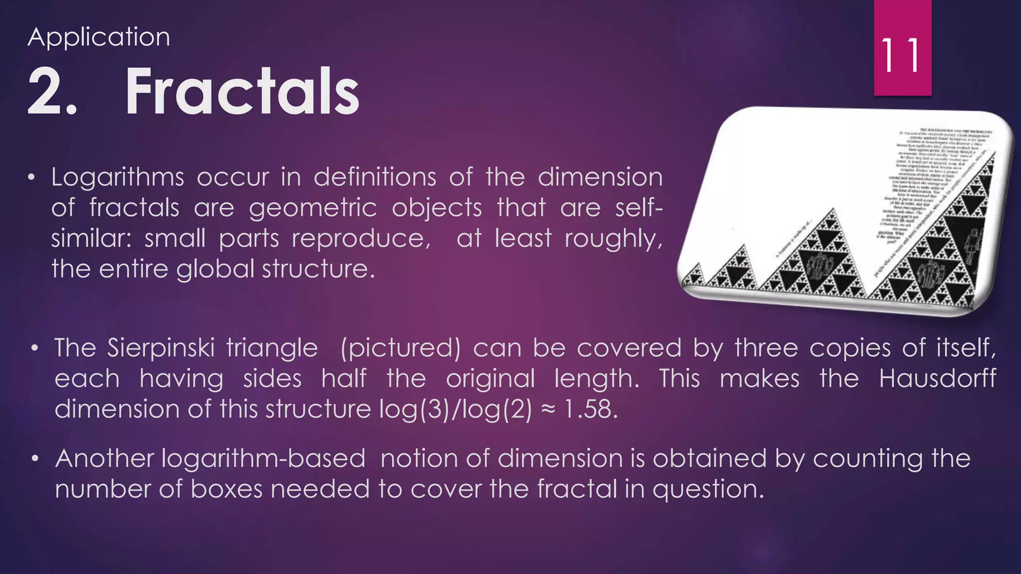Logarithms in mathematics | PPTX