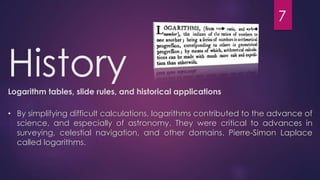 Logarithms in mathematics | PPTX