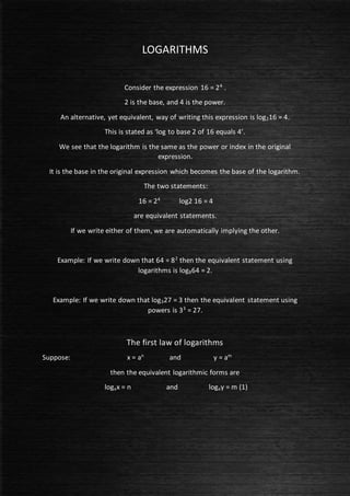 Logarithms | PDF