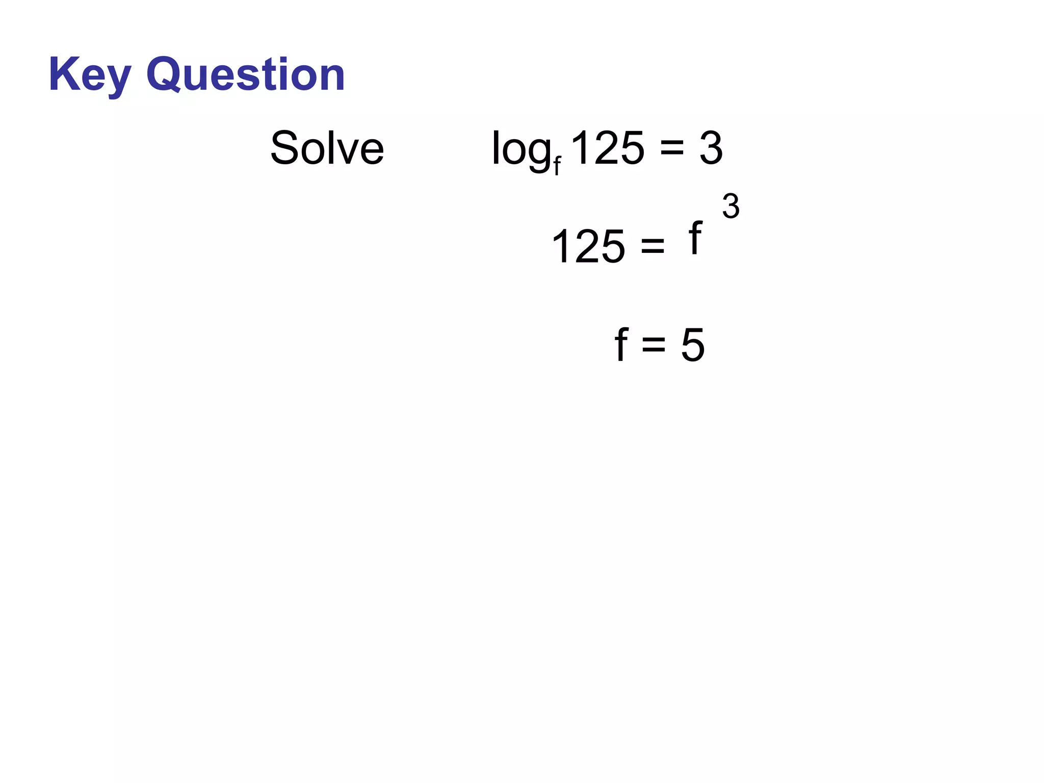 Logarithms intro | PPT