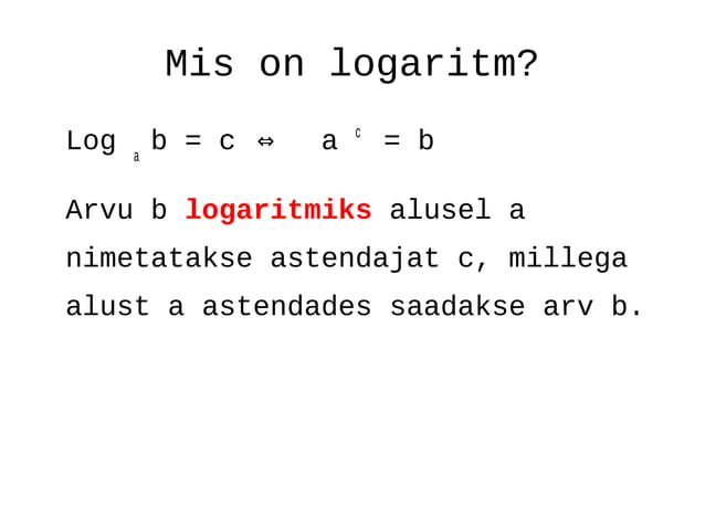 Logaritm | PDF