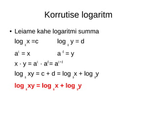 Logaritm | PDF