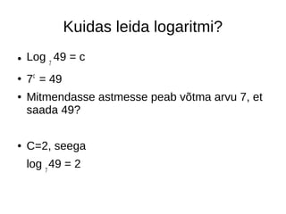 Logaritm | PPT