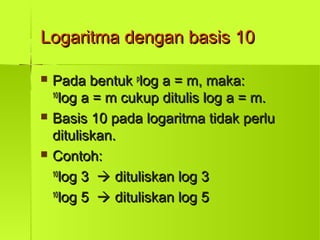 Logaritma | PPT