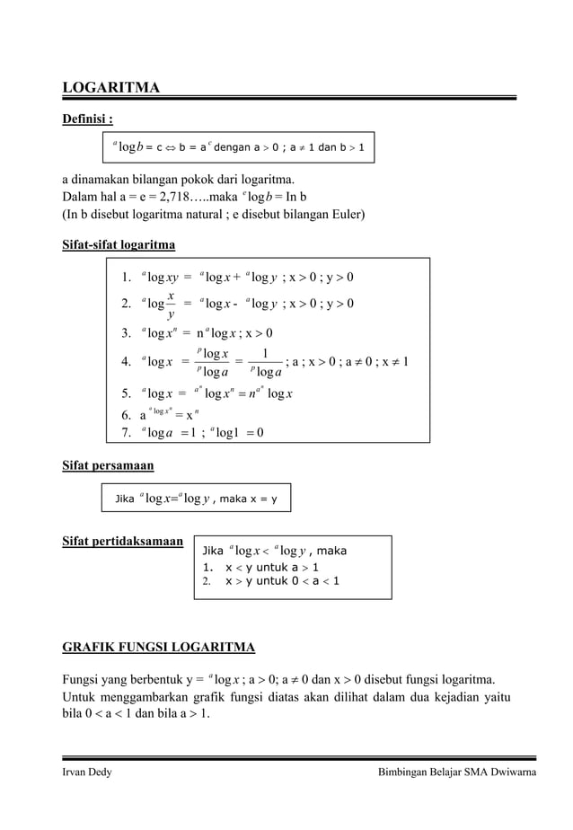 Logaritma | PDF