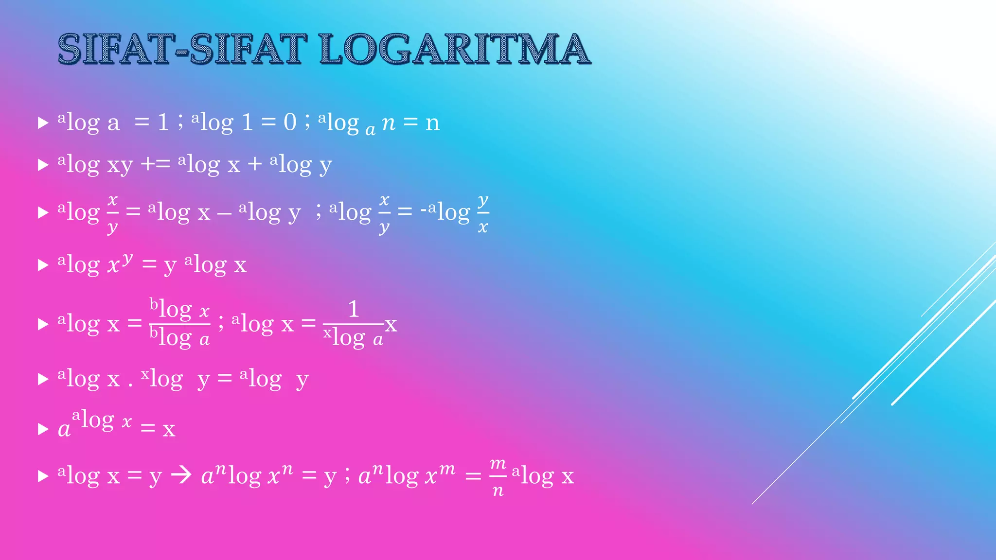 Logaritma | PPTX